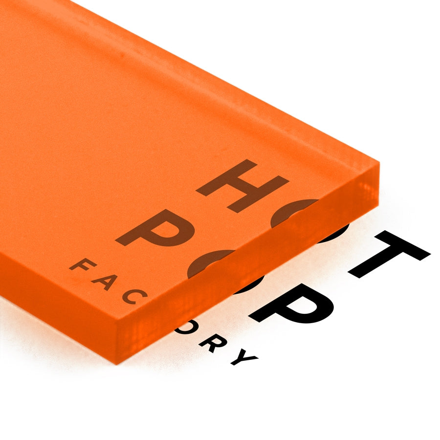 Orange Transparent Acrylic – Hot Pop Goods